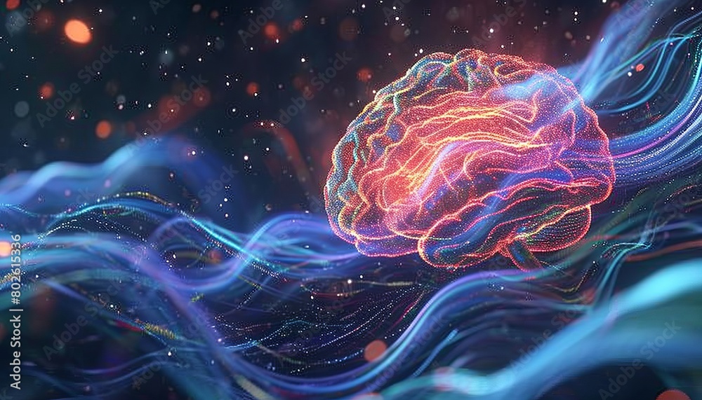 Dynamic portrayal of human thought, visualizing brain activity with ...