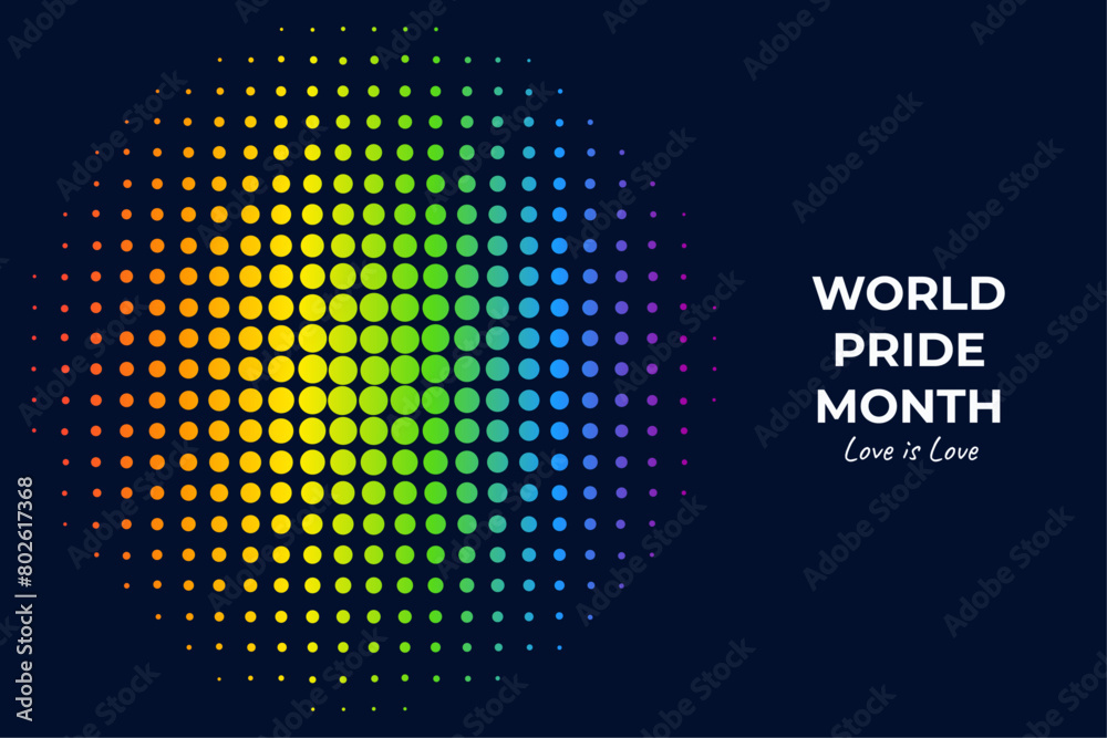 Lgbt Pride Month Gay Annual Summer Event Celebration Abstract