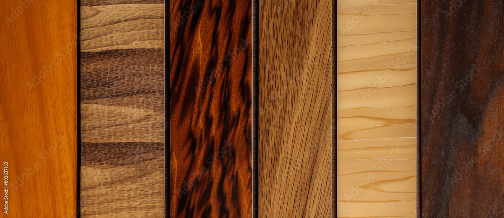 Various laminated plywood showing different textures and colors ...