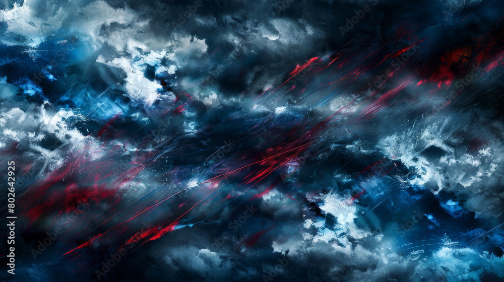 abstract red and blue streaks on dark cloudy background wallpaper Stock ...