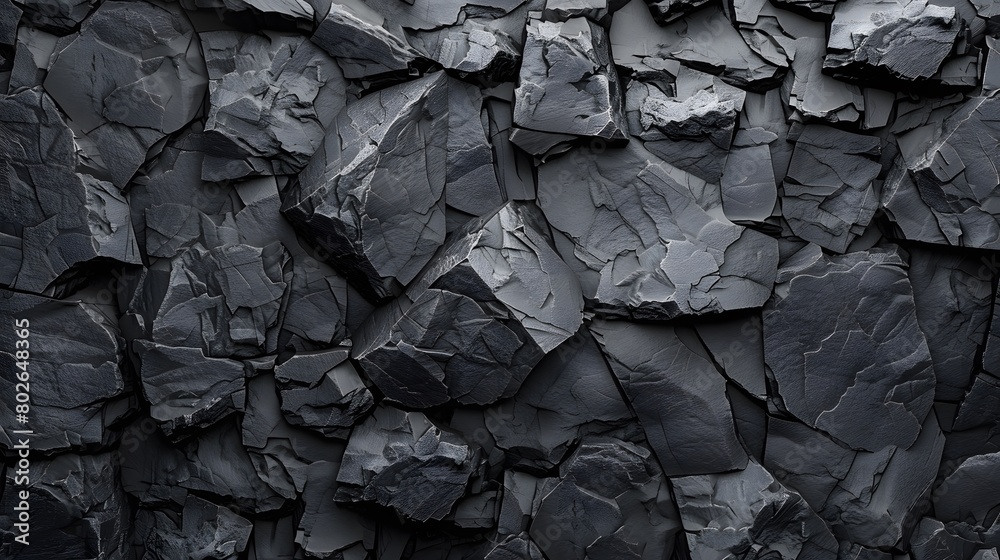 Black stone texture background, 3d rendering illustration of black ...