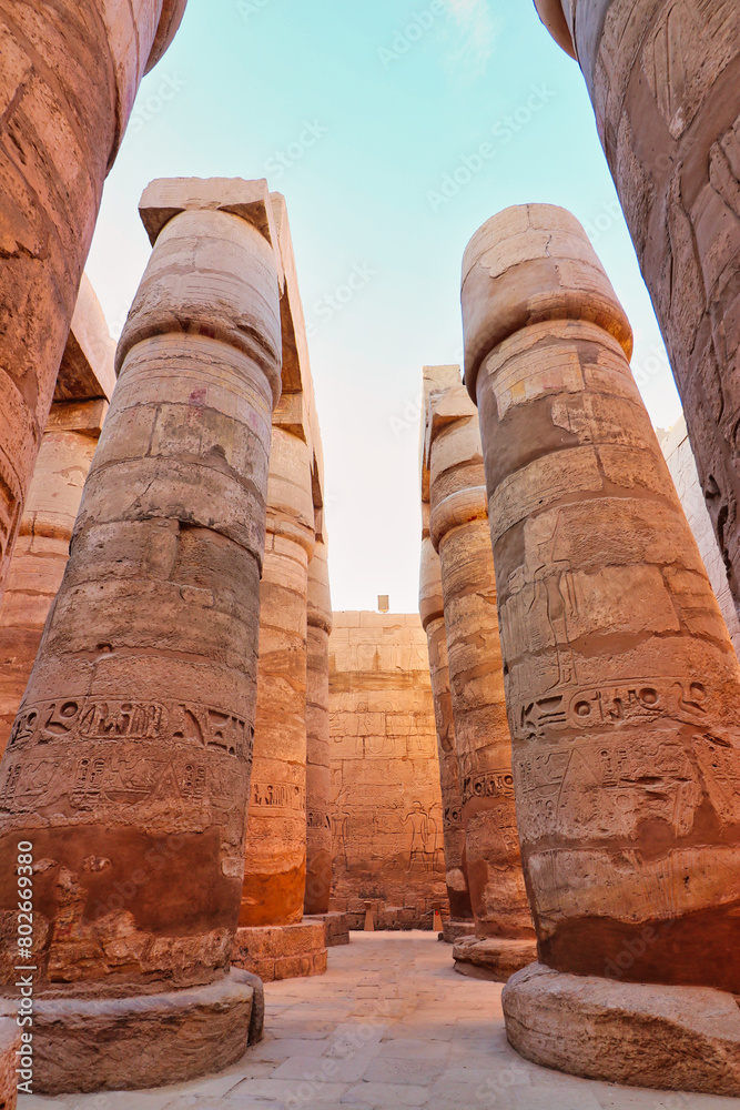 Magnificent hypostyle columns the largest such gallery in the world ...