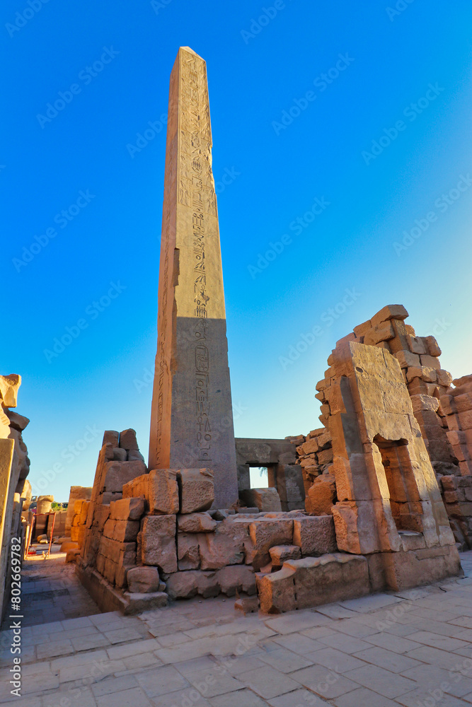 The Great Obelisk of Hatshepsut, at 29.6 m, tallest in Egypt built by ...