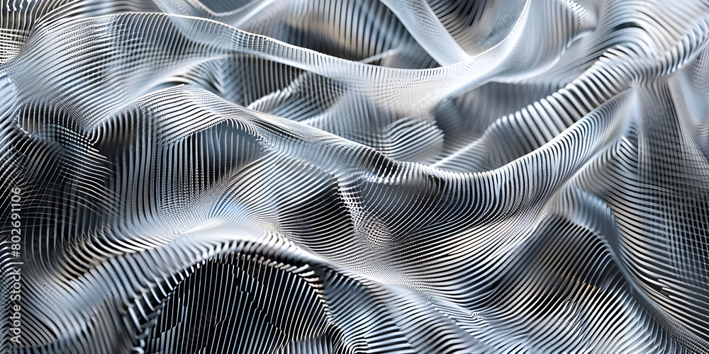 Abstract background with lines made of metal Flawless Texture Of ...