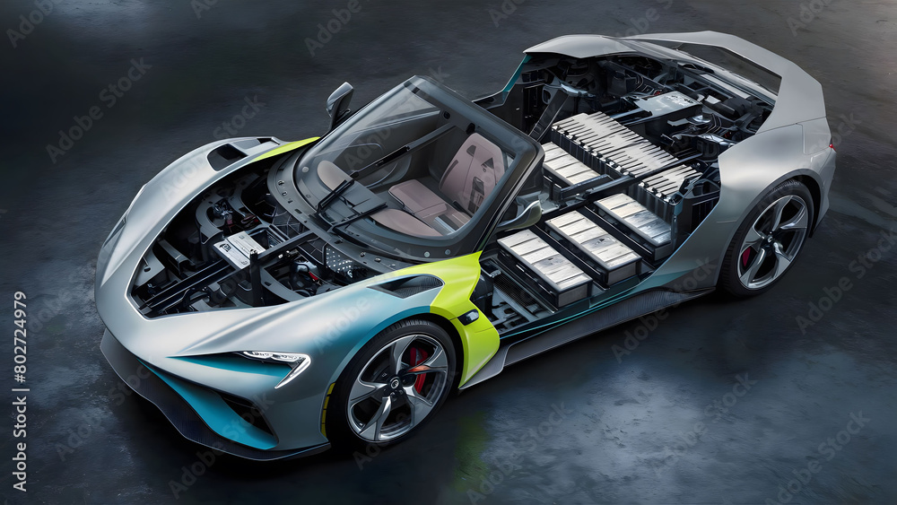 3D Graphics Visualization Shows Fully Developed Vehicle Prototype ...