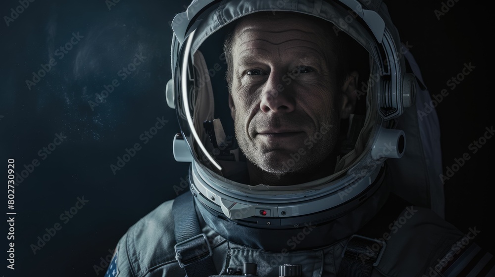 The picture of the astronaut flying in the space with the earth ...