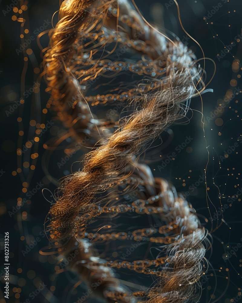 Detailed graphic of human hair anatomy, including root, shaft, and ...