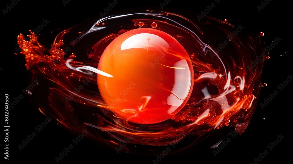 Highspeed photography of a bouncing ball captured at the point of ...