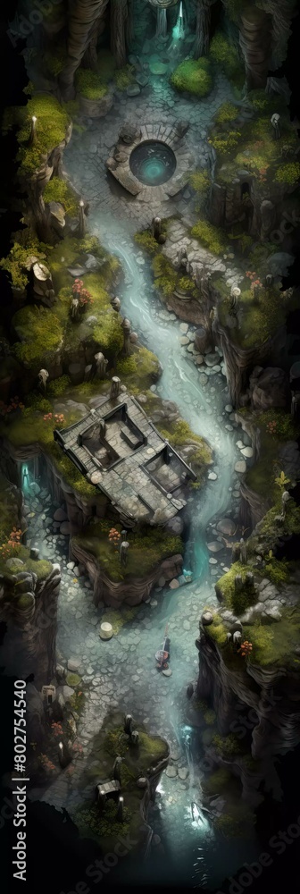 DnD Battlemap crystal, palace, battlemap, detailed, map, epic Stock ...