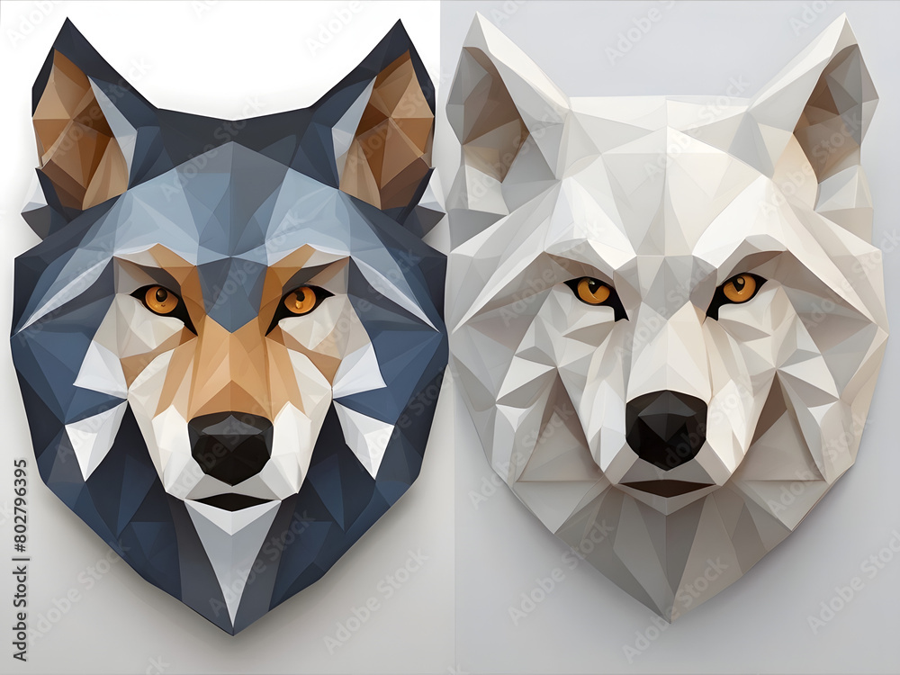 Simple Wolf Head line Art Vector Illustration , Wolf head, 3d logo ...