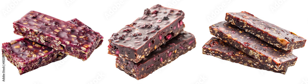 Set of Acai Energy Bars illustration PNG element cut out transparent ...