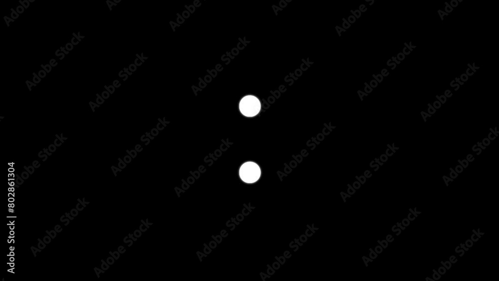 Animation Punctuation mark on black Background Opener With Copy Space ...