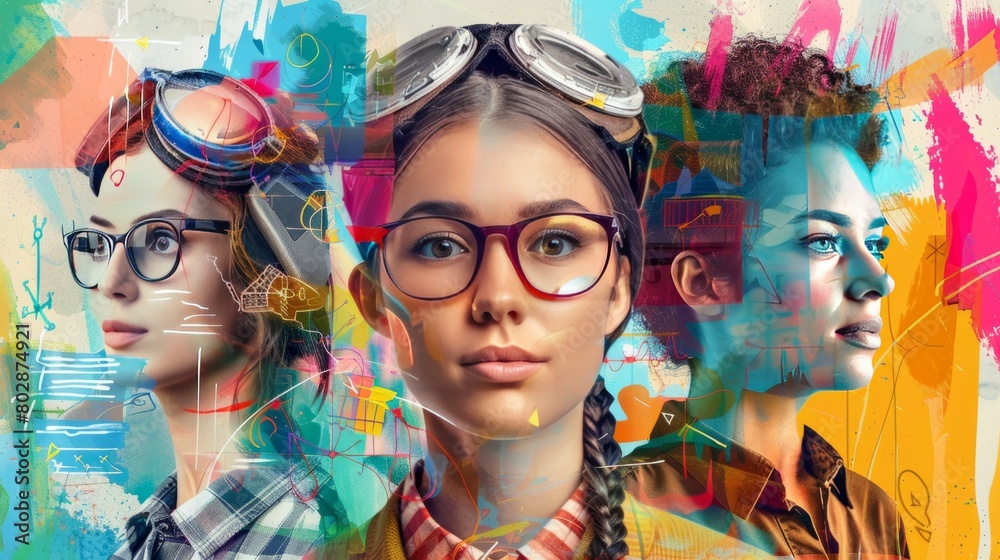 Beautiful woman in different professions and occupation. Gender ...