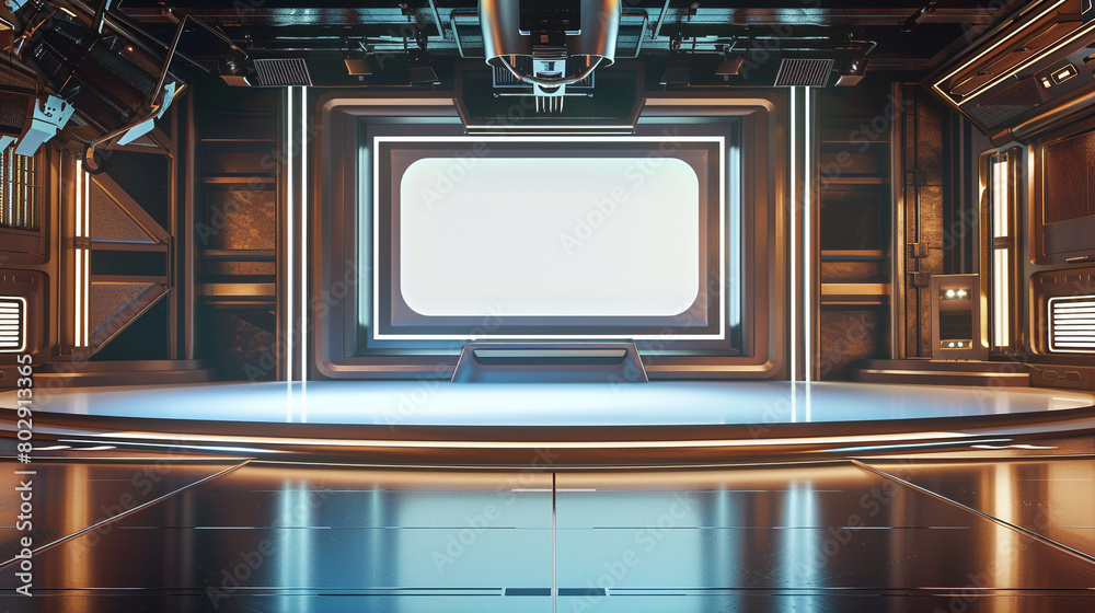 A versatile blank TV screen studio virtual background, ready to ...