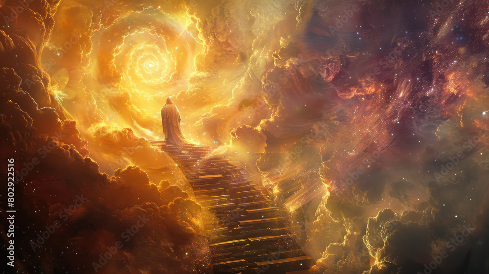 Surreal Stairway to Infinity, the Ascension of Christ, the ascension of ...
