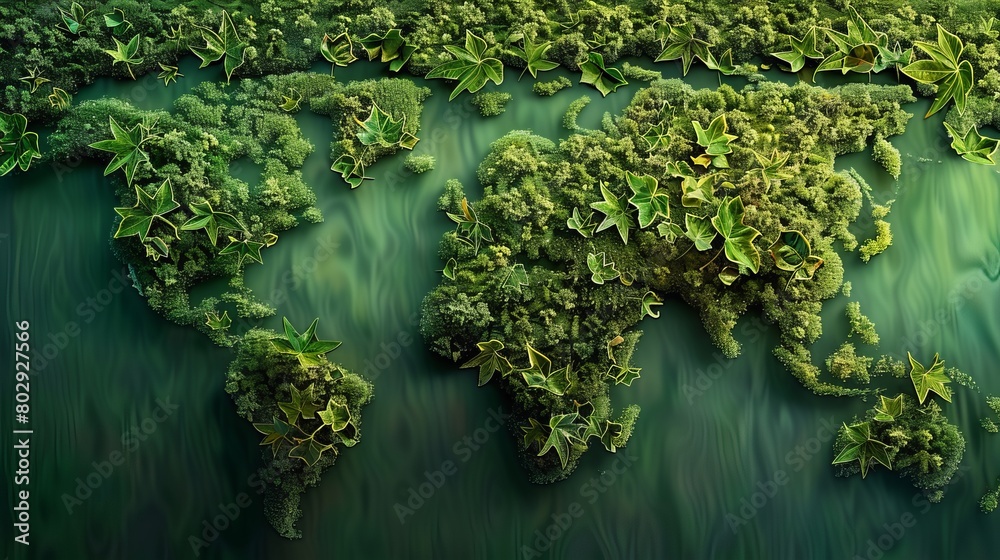 Conceptual illustration of global development and the green economy ...