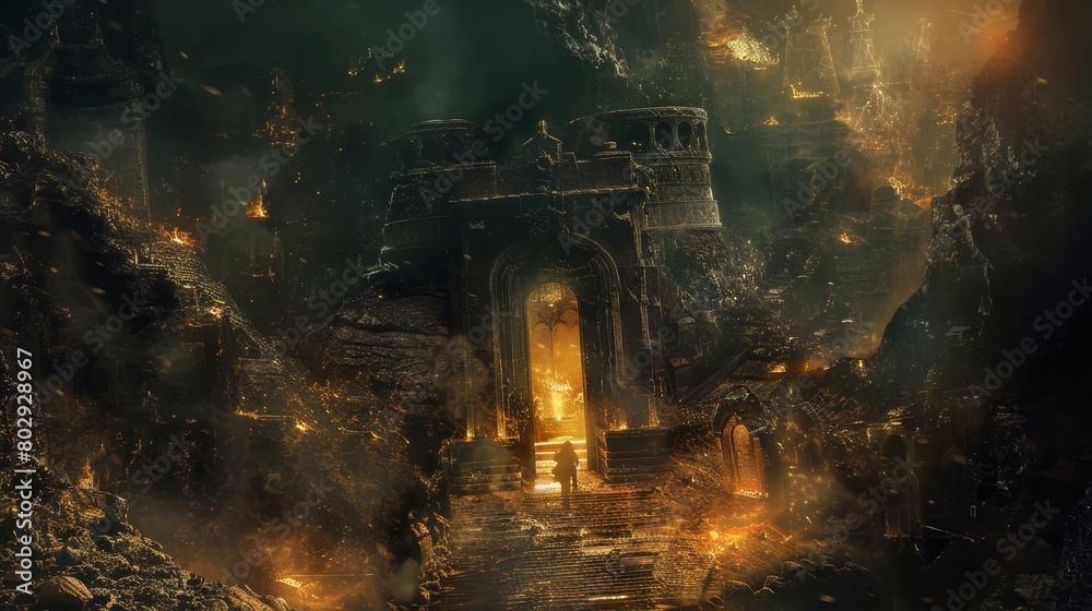 The entrance to the underworld is marked by the fearsome gates of ...