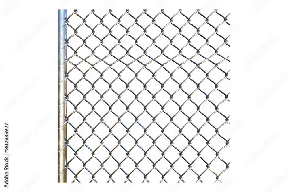Arrangement of chain link fence isolated on transparent background ...