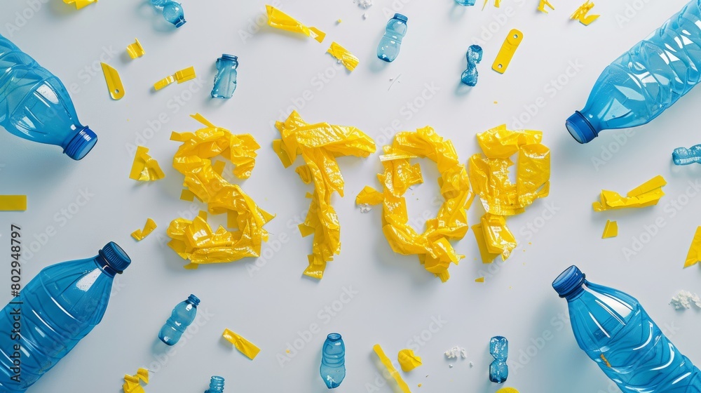 Artistic representation of the environmental call to action, using ...