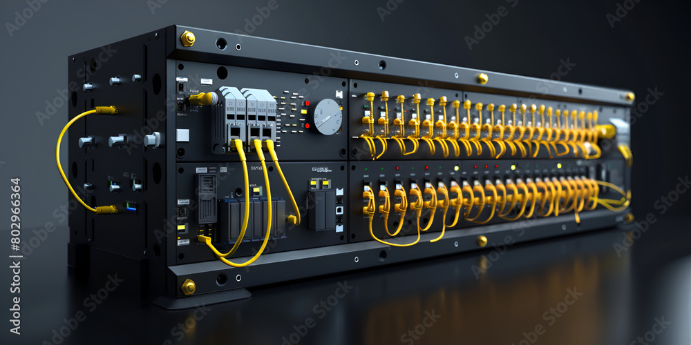 Network, patch panel, data center, networking, IT, technology ...