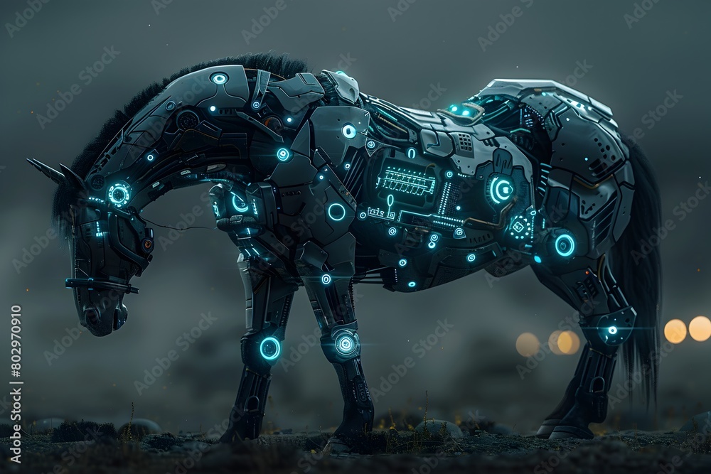Equine-Machine Chimera Analyzing Holographic Schematics in Moody ...