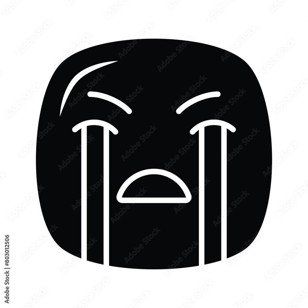Get This Amazing Crying Emoji Vector Design Customizable Vector Stock Vector Adobe Stock