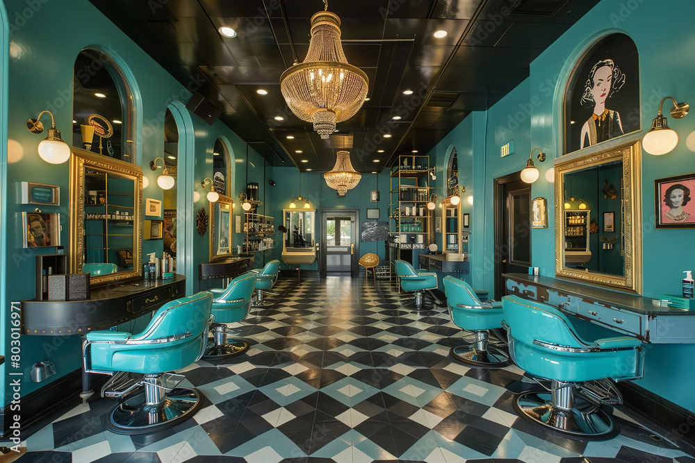 A vintage-inspired salon offers retro hairstyles, giving clients a ...