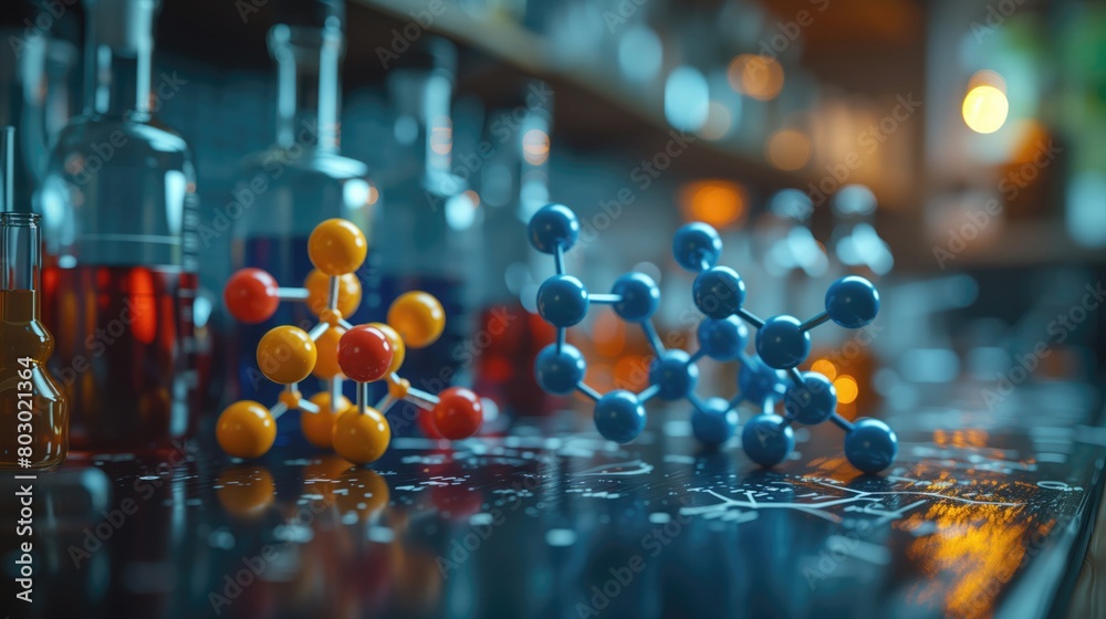 Educational photo: A science teacher creates an educational poster for ...