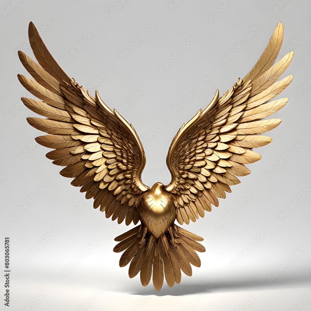 Gold eagle symbol trophy country symbol animal symbol Stock ...