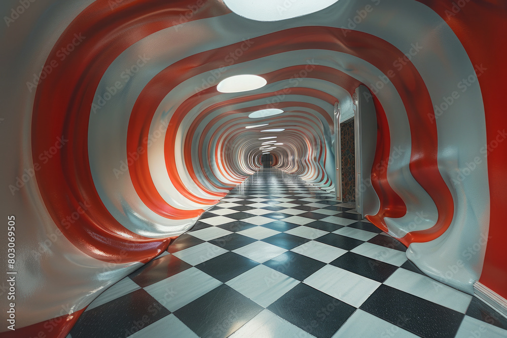 A gallery of optical illusions based on mathematical principles, each ...