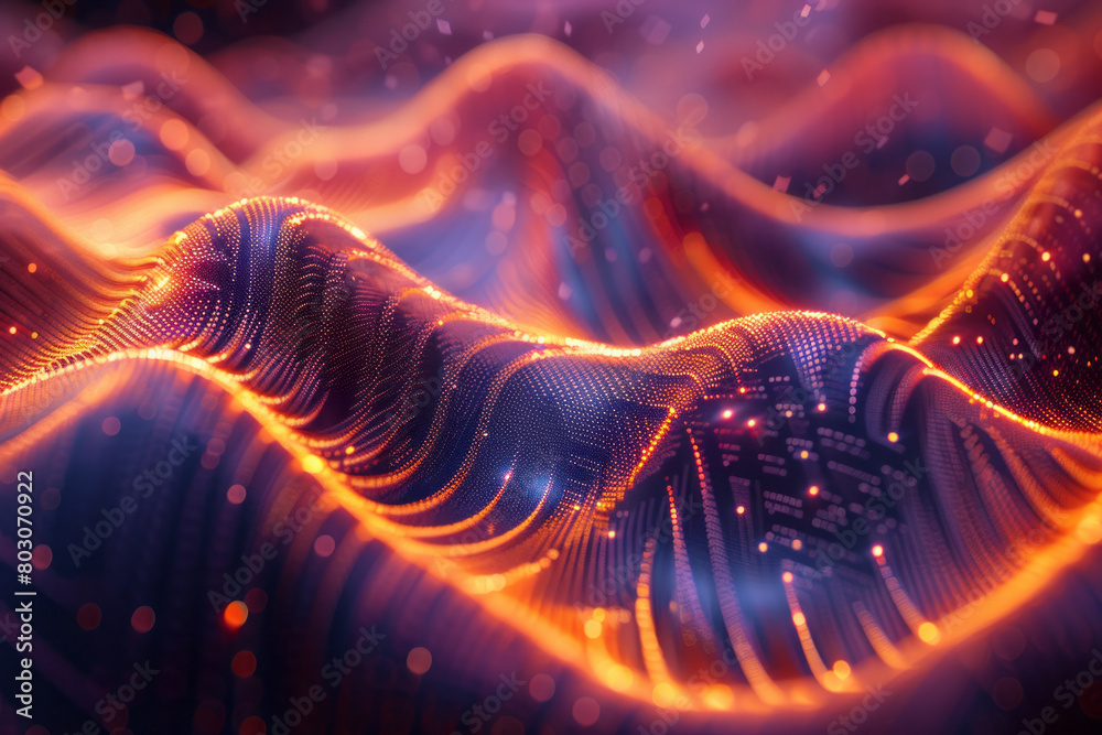 A dynamic vector field diagram showing fluid flow, with arrows of ...