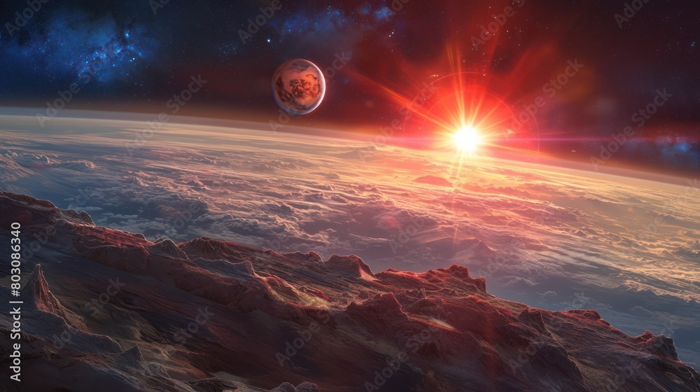 Proxima Centauri b, the closest exoplanet to Earth, orbiting its red ...