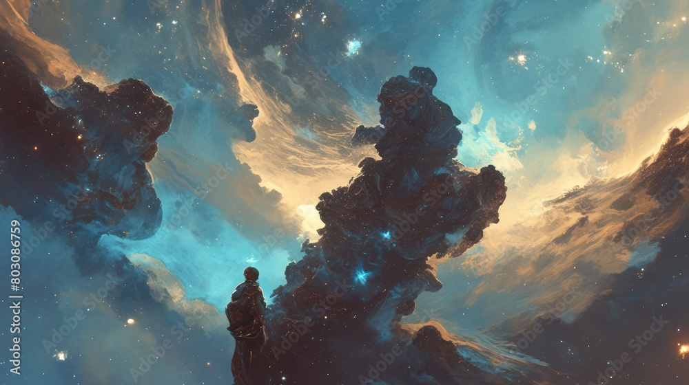 Eagle Nebula, another giant cloud of gas and dust where new stars are ...