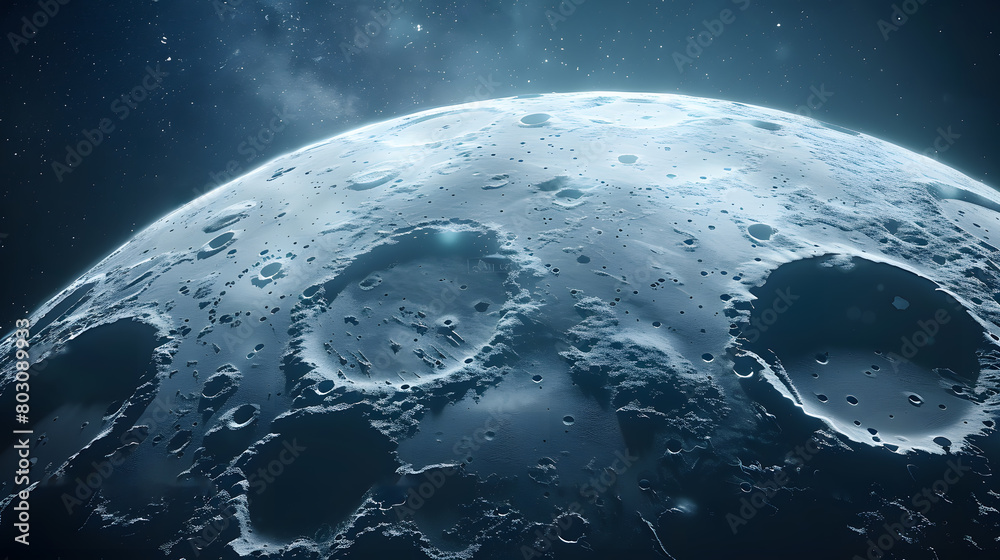 Extremely detailed Extreme closeup, unreal imagination with Moon, boca ...
