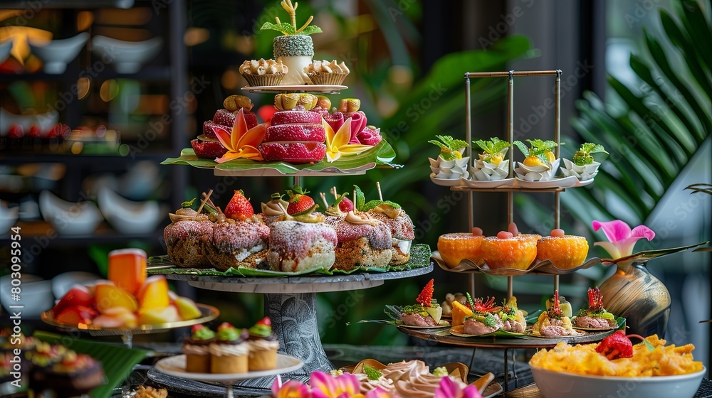 Authentic Thai Desserts: Display of exquisite Thai delicacies ...