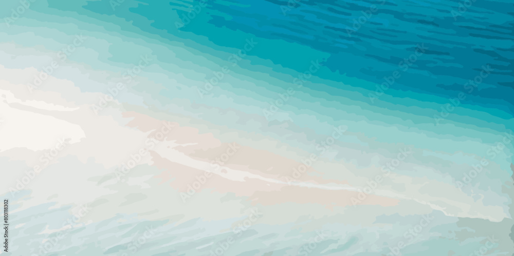 Vector ocean watercolor soft blue and white wavey curve line background ...