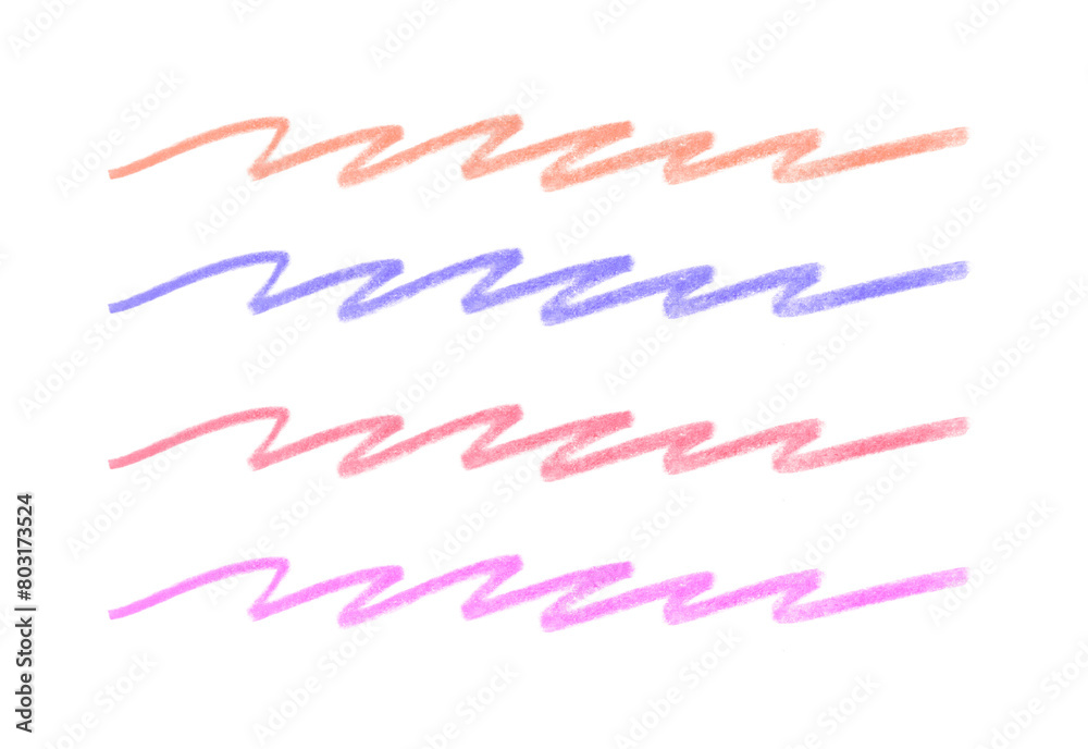 pencil strip lines stroke, brush stroke color line on transparent ...