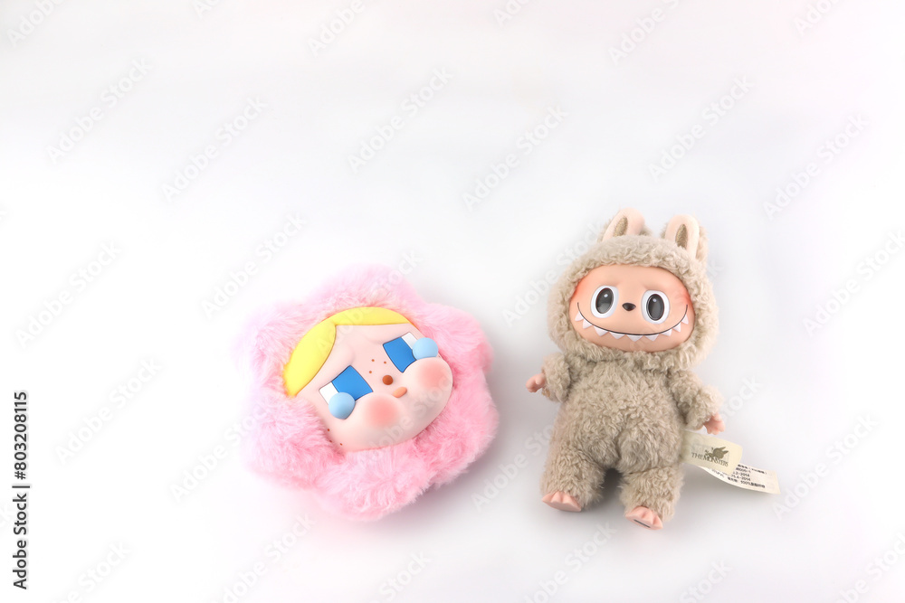 art toys Labubu macaron key chain and crybaby collection from Pop Mart ...