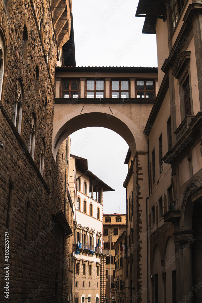 Medieval charm captured on Via della Ninna: Palazzo Vecchio's side ...