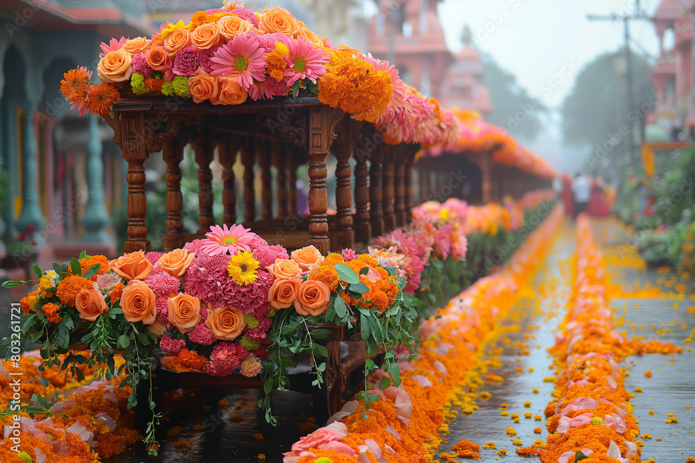 Floral Decorations: An enchanting display of vibrant floral decorations ...