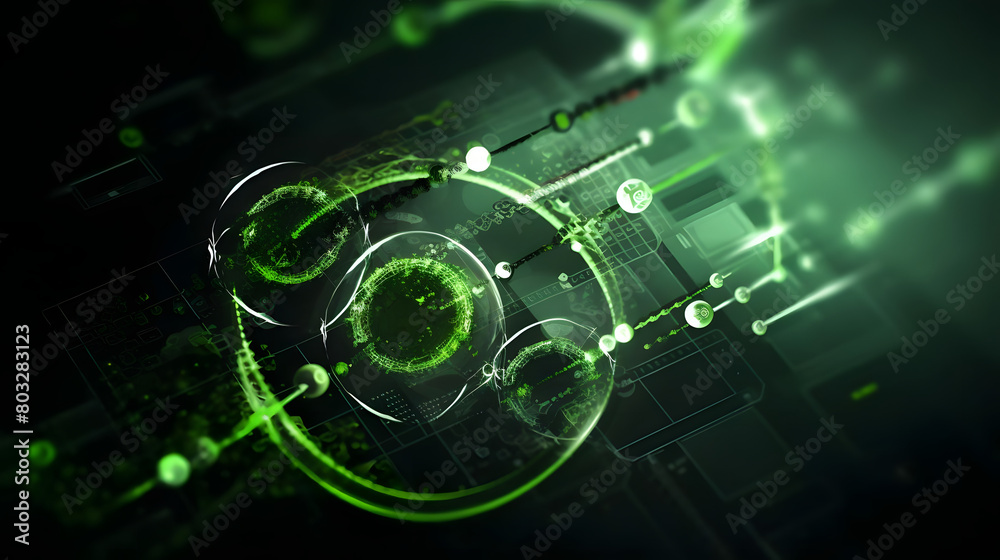 Biomedical Engineering Interface with Green and Gray Medical Devices ...