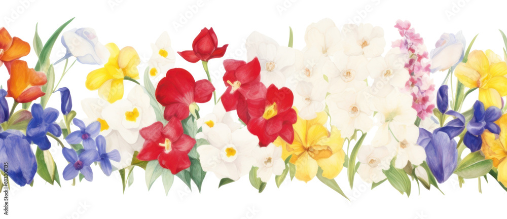 PNG White flower border backgrounds pattern petal. Stock Illustration ...