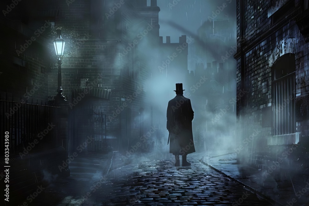 chilling legacy of the ripper in crime lore conceptual image Stock ...