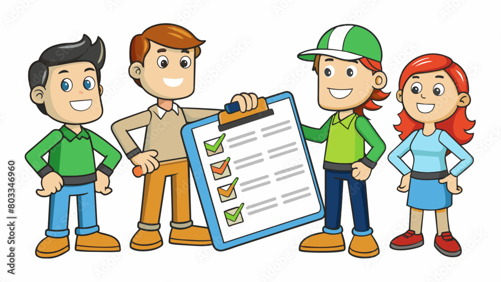 A group of friends planning a volunteer event in their community. They ...