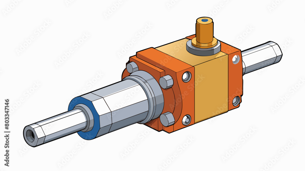 A heavyduty hydraulic actuator made of durable steel and equipped with ...