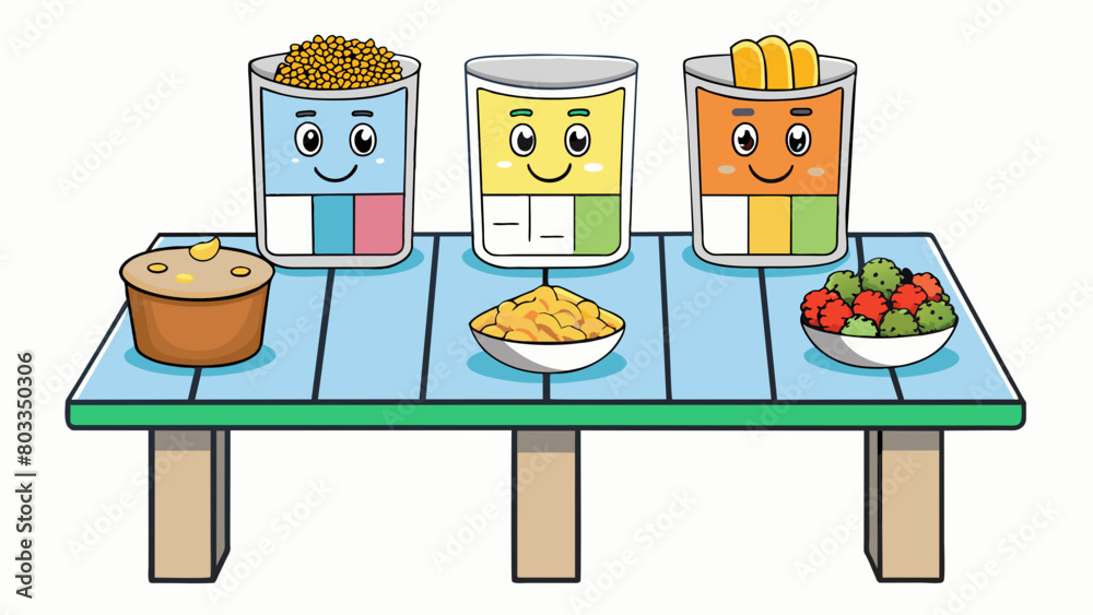 A table presenting the nutritional information of three cereals. The ...