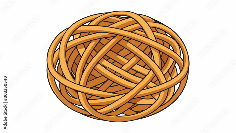 A tangled ball of string with no clear beginning or end depicting the ...