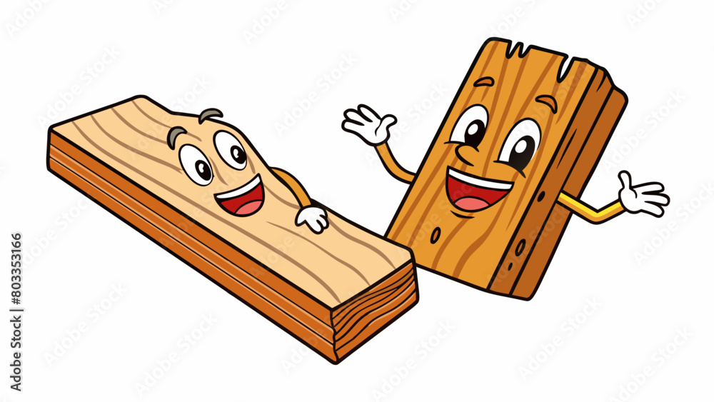 Two pieces of wood being rubbed together one with a rough surface and ...