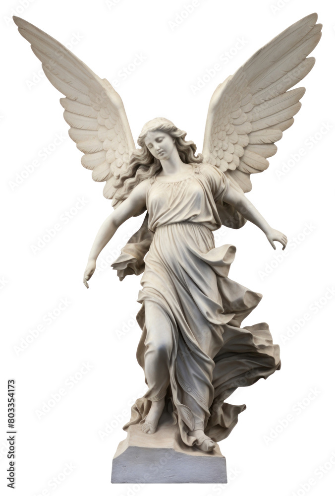 PNG Ancient Greek sculpture of angel statue white art. Stock ...