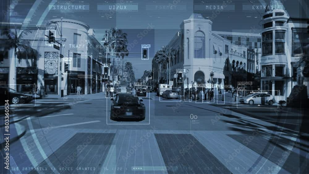 Vidéo Stock POV Futuristic Vision Artificial Intelligence, Big Data ... Vidéo Stock POV Futuristic Vision Artificial Intelligence, Big Data ...